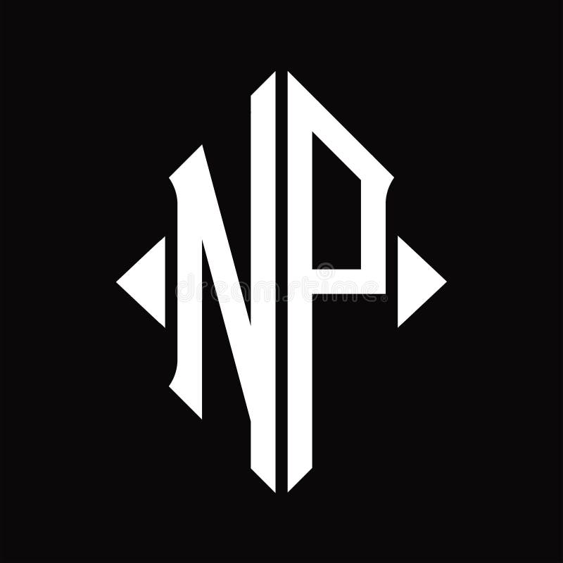 NP Logo Monogram with Shield Shape Isolated Design Template Stock ...