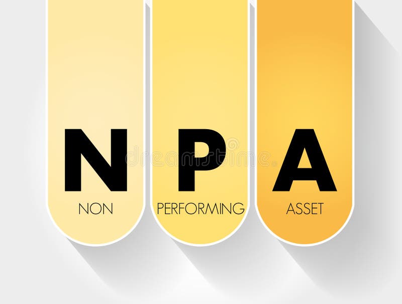 Npa Non Performing Asset Concept with Big Word or Text and Team People ...