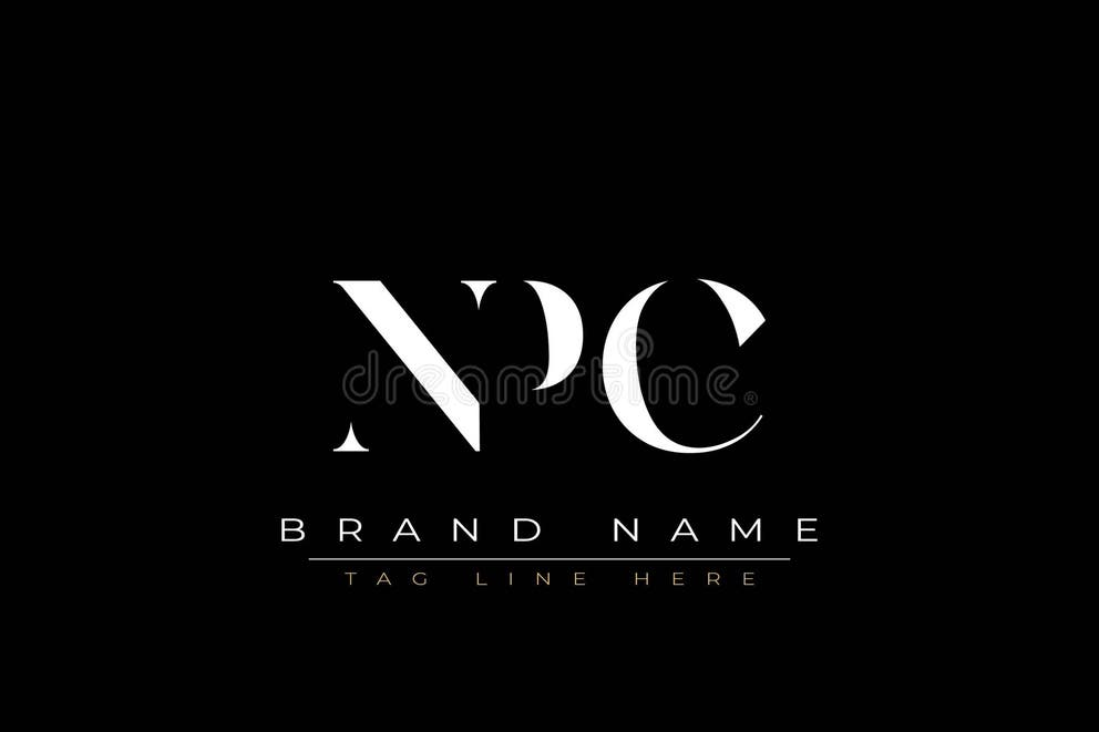 NPC Abstract Letter Logo Design Stock Vector - Illustration of vector ...