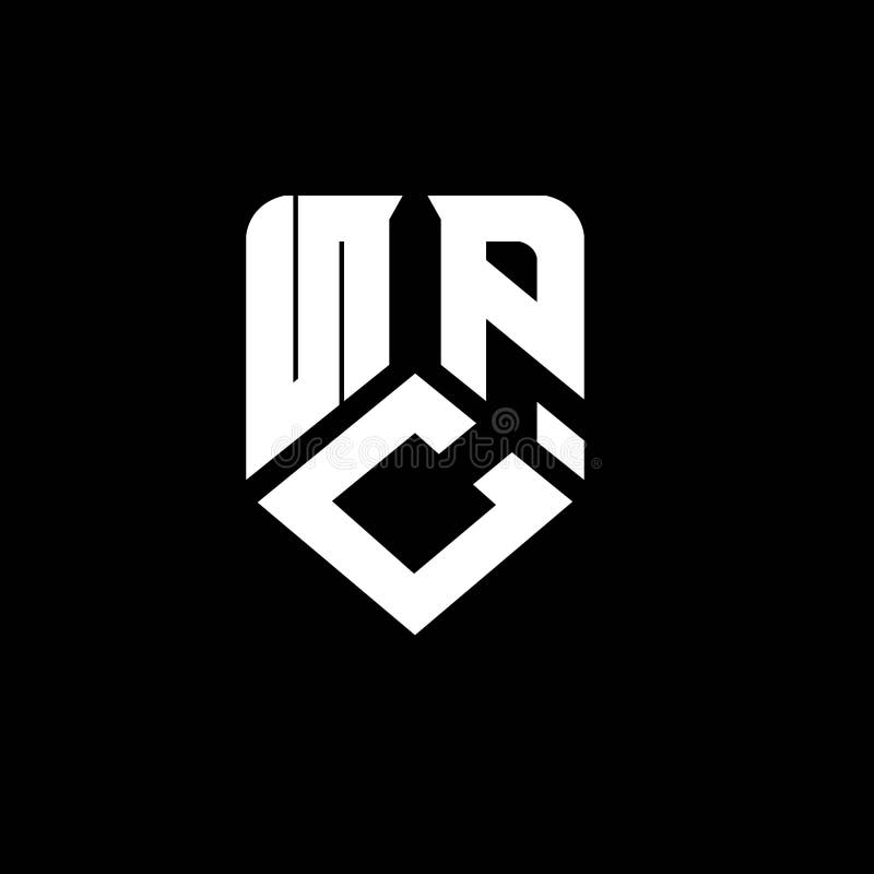 NPC Abstract Monogram Shield Logo Design on White Background. Stock ...