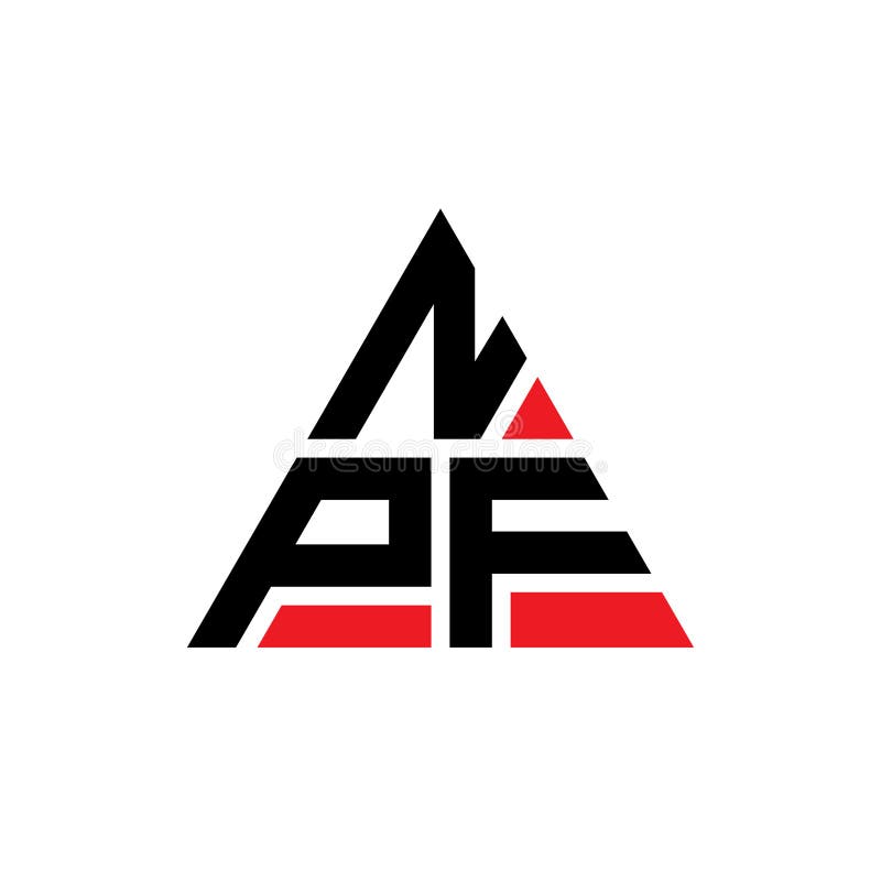 NPF Triangle Letter Logo Design with Triangle Shape. NPF Triangle Logo ...