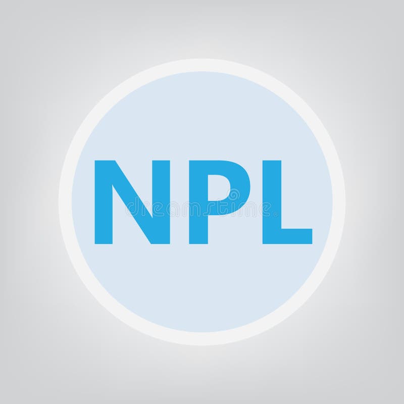 NPL, Non-performing Loan. Concept With Keywords, Letters And Icons ...