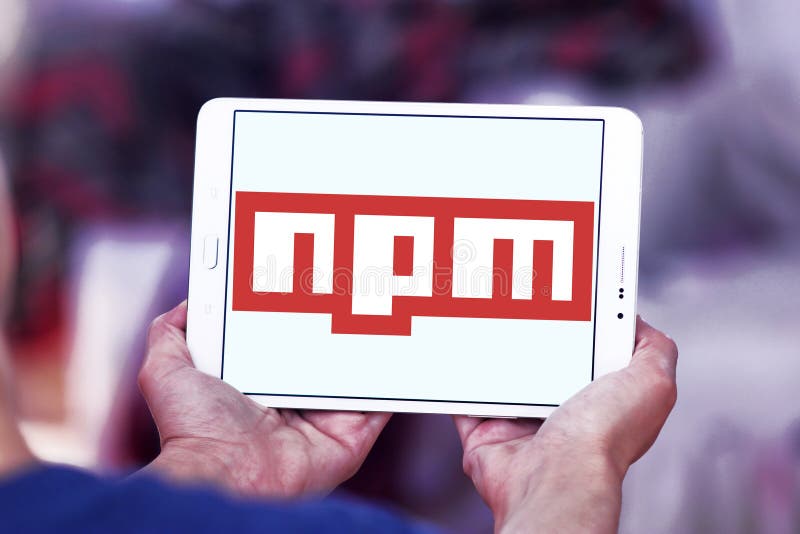 Npm software logo editorial image. Image of commercial - 118488445