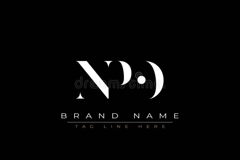 NPO Abstract Letter Logo Design Stock Vector - Illustration of abstract ...