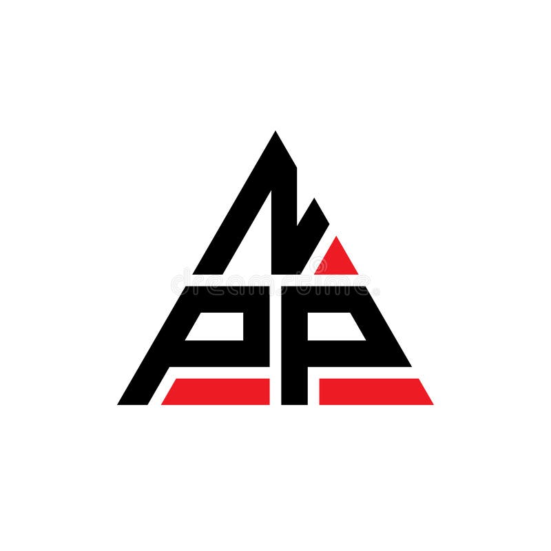 NPP Triangle Letter Logo Design with Triangle Shape. NPP Triangle Logo ...