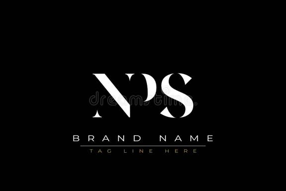 NPS Abstract Letter Logo Design Stock Vector - Illustration of vector ...