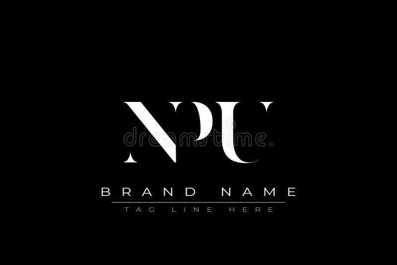 NPU Abstract Letter Logo Design Stock Vector - Illustration of alphabet ...
