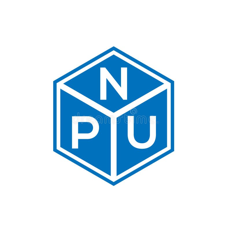 NPU Letter Logo Design on Black Background. NPU Creative Initials ...