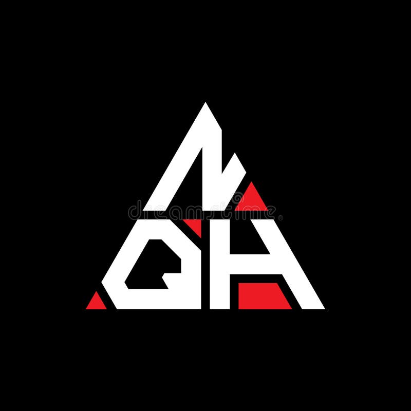 NQH Triangle Letter Logo Design with Triangle Shape. NQH Triangle Logo ...