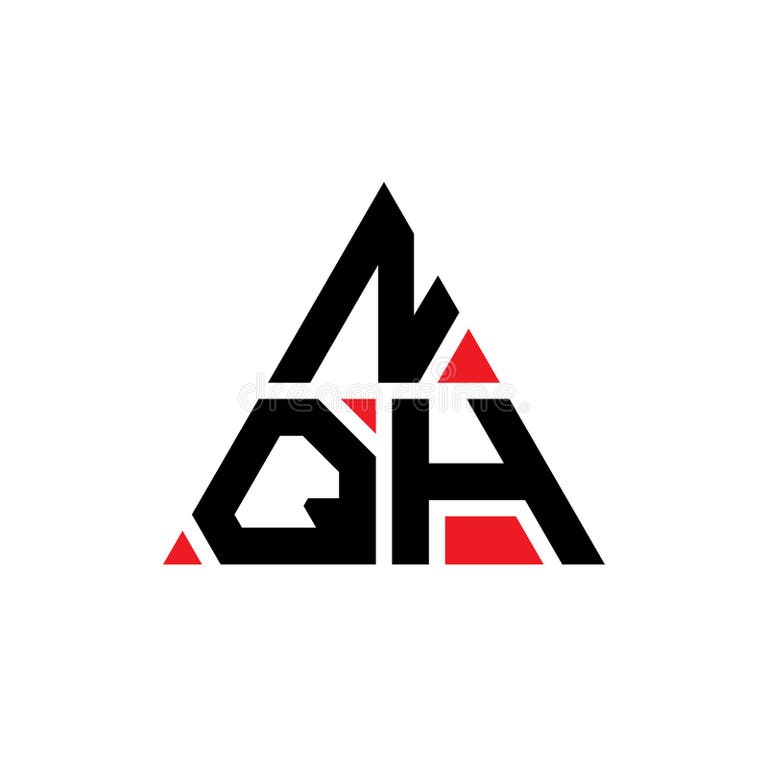 NQH Triangle Letter Logo Design with Triangle Shape. NQH Triangle Logo ...