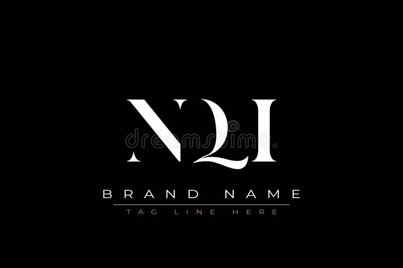 NQI Abstract Letter Logo Design Stock Vector - Illustration of initial ...