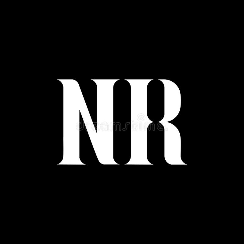 NR N R Letter Logo Design. Initial Letter NR Uppercase Monogram Logo ...