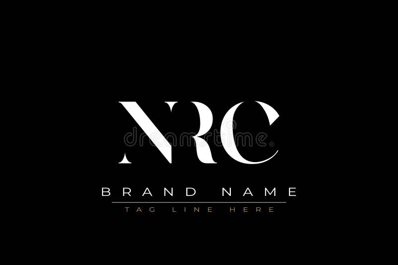 NRC Abstract Letter Logo Design Stock Vector - Illustration of ...