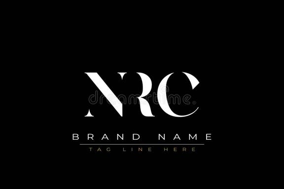 NRC Abstract Letter Logo Design Stock Vector - Illustration of ...