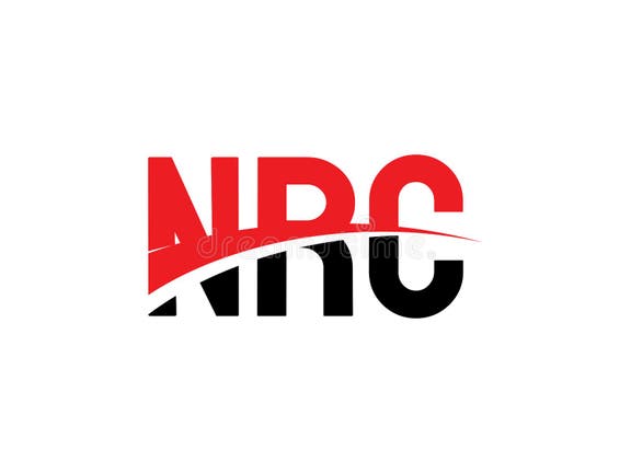 NRC Letter Initial Logo Design Vector Illustration Stock Vector ...