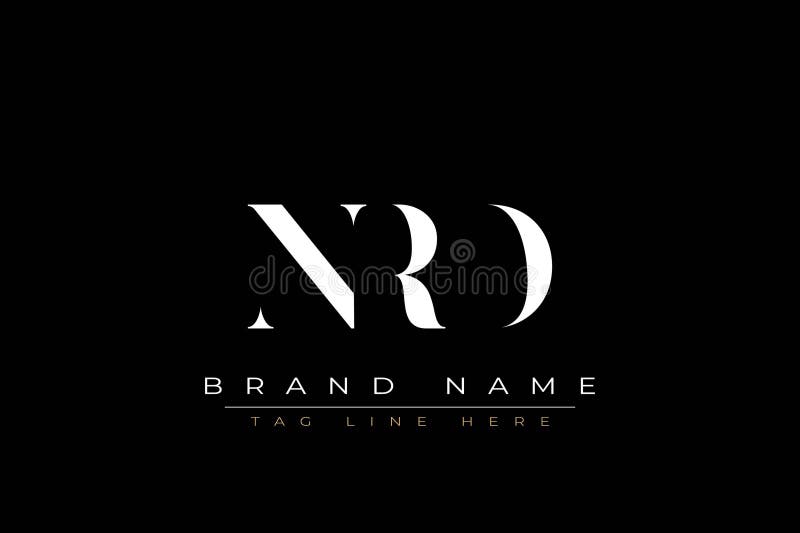 NRD Abstract Letter Logo Design Stock Vector - Illustration of initial ...