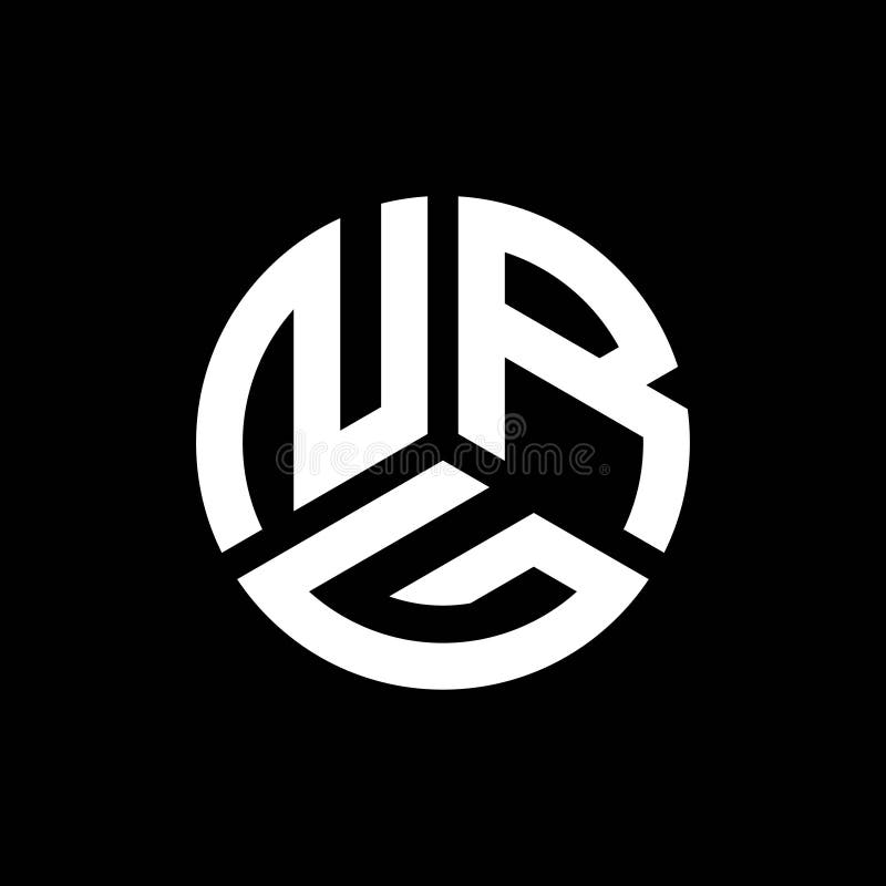 NRG Letter Logo Design on Black Background. NRG Creative Initials ...