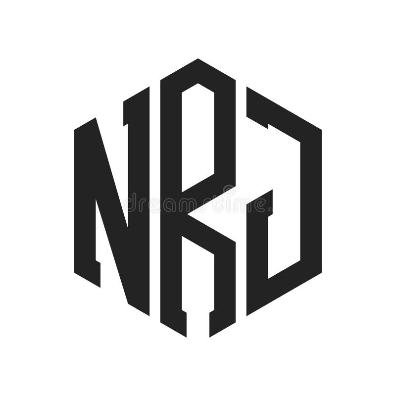 NRJ Logo Design. Initial Letter NRJ Monogram Logo Using Hexagon Shape ...