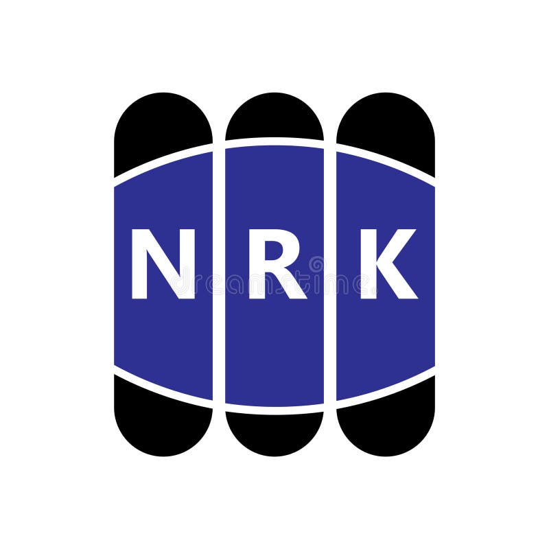 NRK Letter Logo Design on White Background. Creative Modern NRK Letter ...
