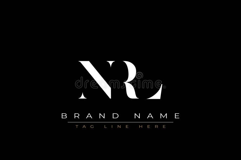 NRL Abstract Letter Logo Design Stock Vector - Illustration of company ...