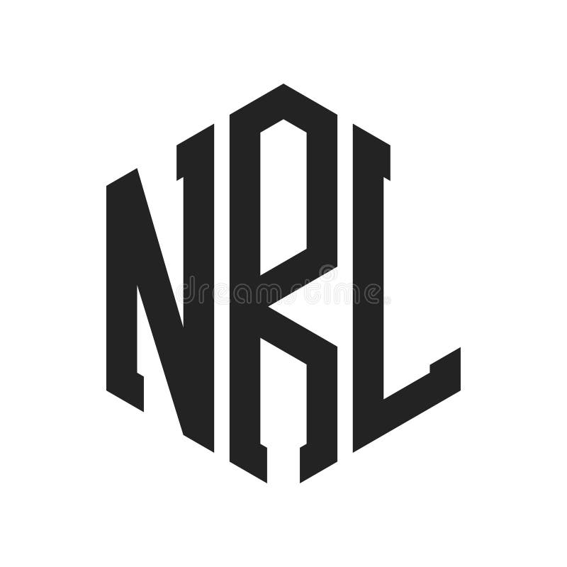 NRL Logo Design. Initial Letter NRL Monogram Logo Using Hexagon Shape ...