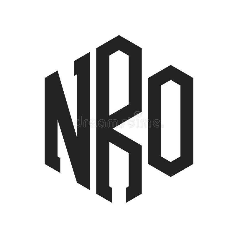 NRO Logo Design. Initial Letter NRO Monogram Logo Using Hexagon Shape ...