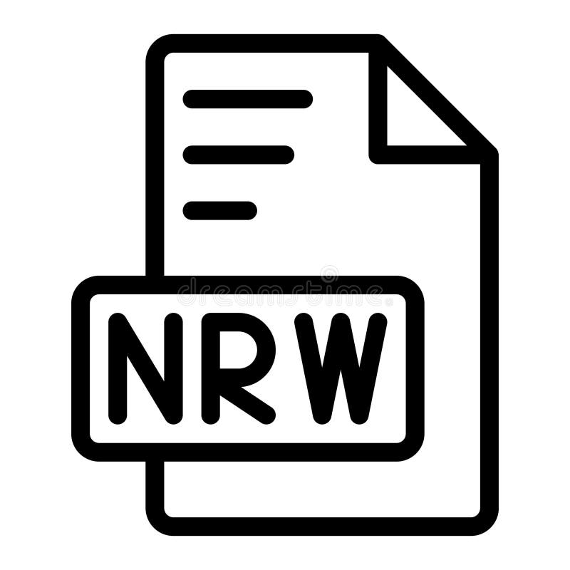Nrw Icon Outline Style Design Image File. Image Extension Format File ...