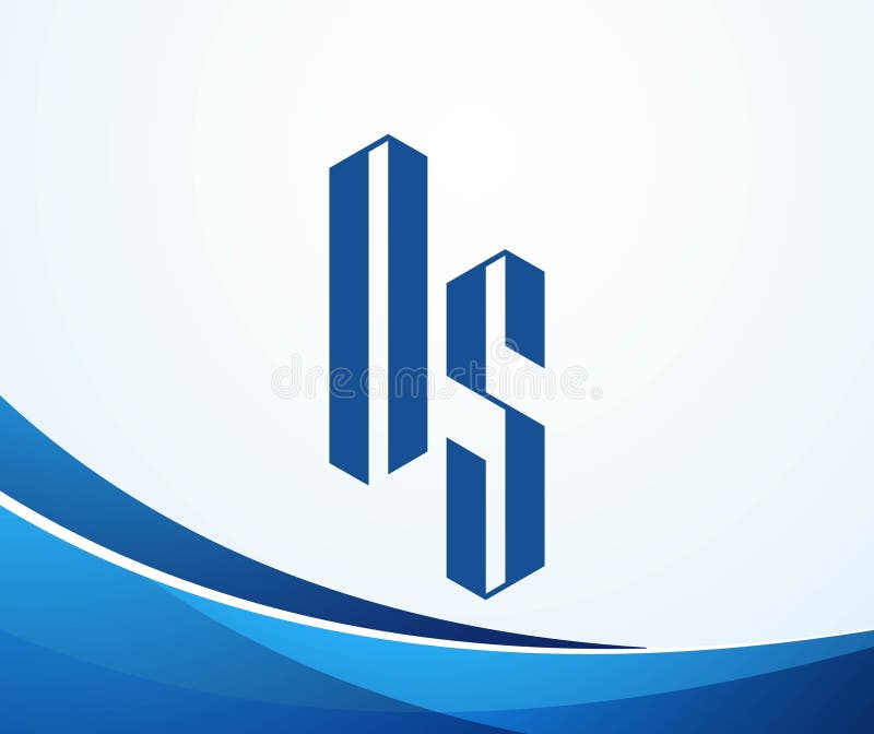 NS Alphabet Letter Logo Design Template Elements Stock Vector ...