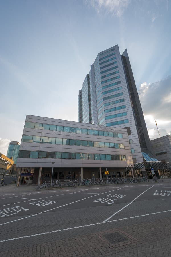 NS Train Utrecht Central Station With Stadskantoor Editorial ...