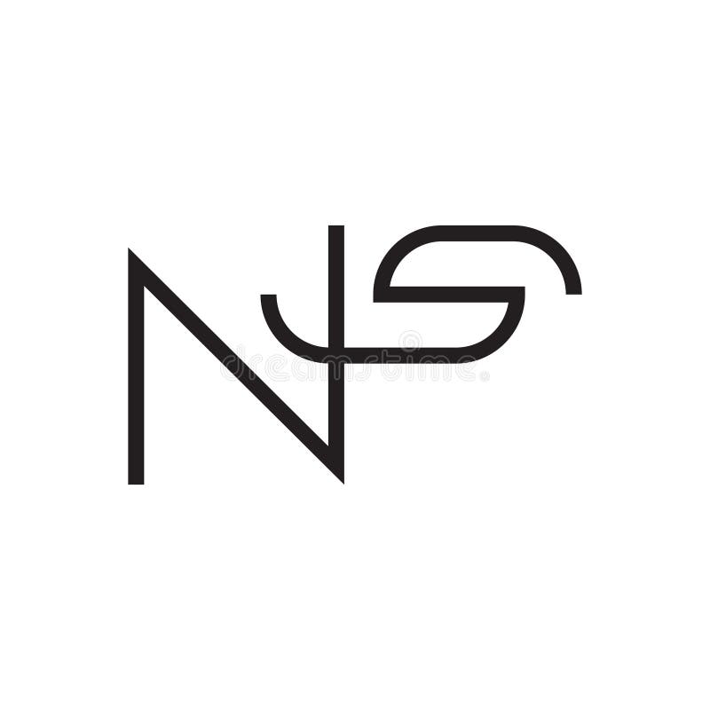 Ns Initial Letter Vector Logo Icon Stock Vector - Illustration of type ...