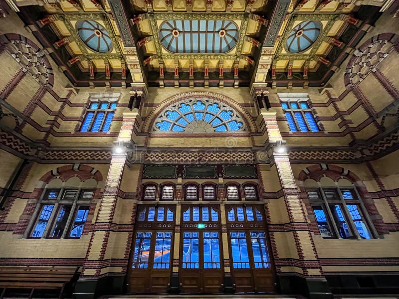 NS Train Station at Groningen Stock Photo - Image of architecture ...