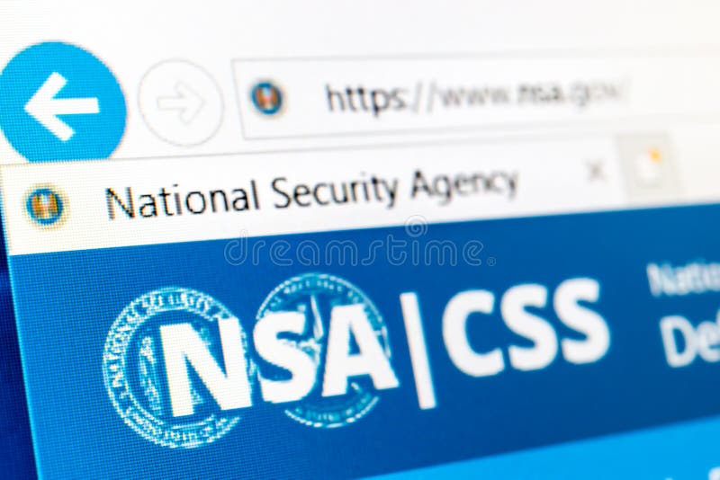 NSA Web Site editorial image. Image of browser, internet - 129895030