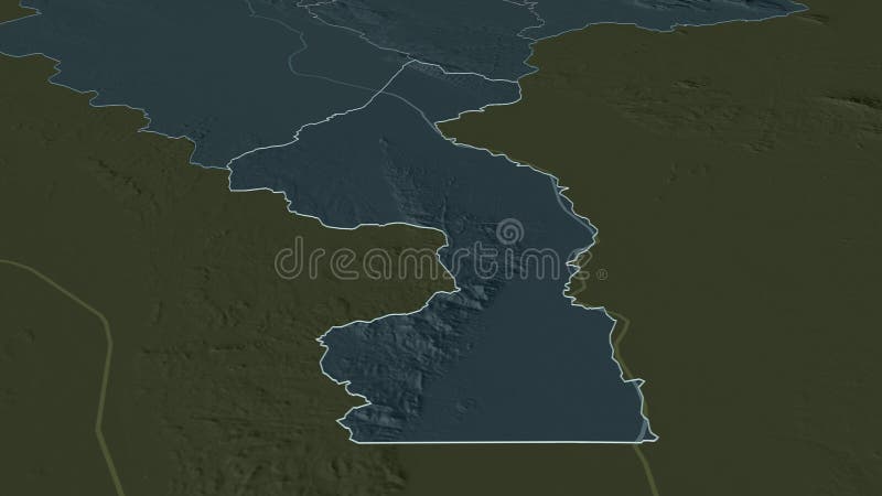 Nsanje, Malawi - Outlined. Administrative Stock Illustration ...