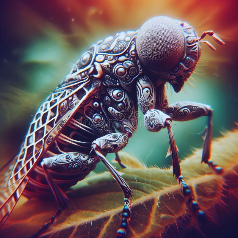 Insect S Body Distorted Lomography Stock Illustration - Illustration of ...