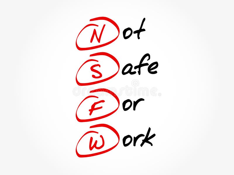 NSFW, Not Safe for Work Sign. Censorship Sign Stock Vector ...