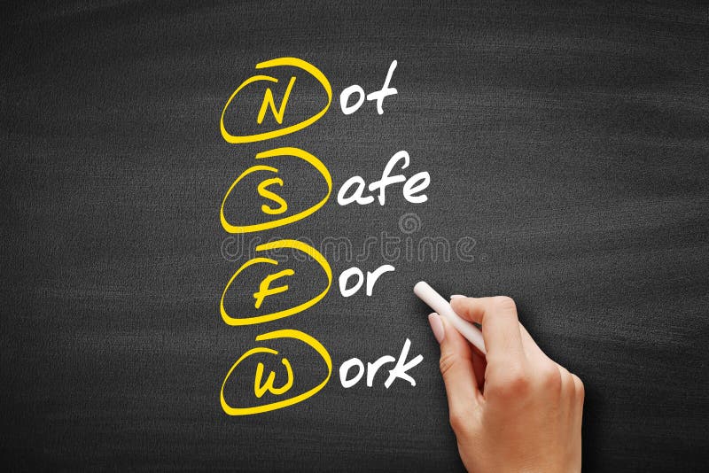 NSFW - Not Safe for Work Symbol. Stock Image - Image of government ...
