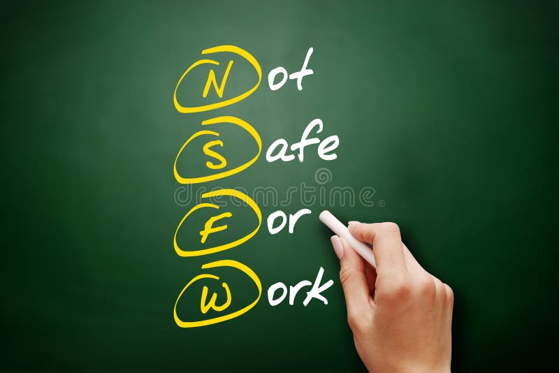NSFW - Not Safe for Work Acronym Stock Photo - Image of office, safe ...