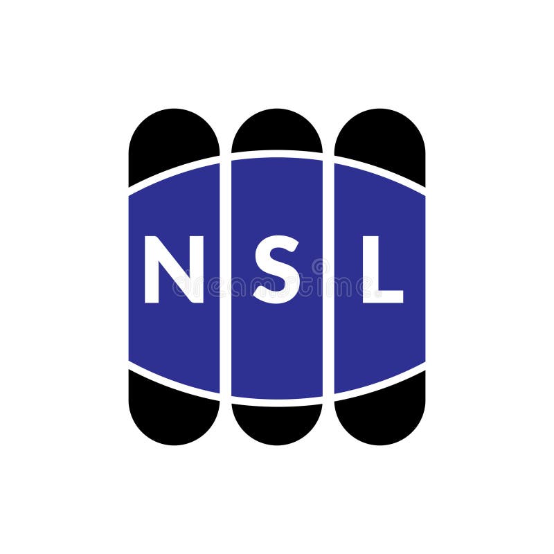 NSL Letter Logo Design on White Background. Creative Modern NSL Letter ...