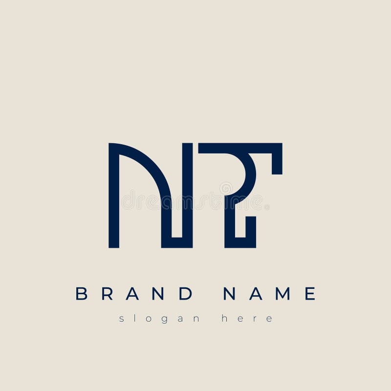 NT Alphabet Letter Icon Logo Stock Vector - Illustration of text ...