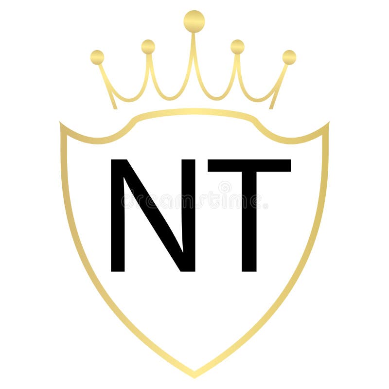 NT Letter Logo Design with Simple Style Stock Vector - Illustration of ...