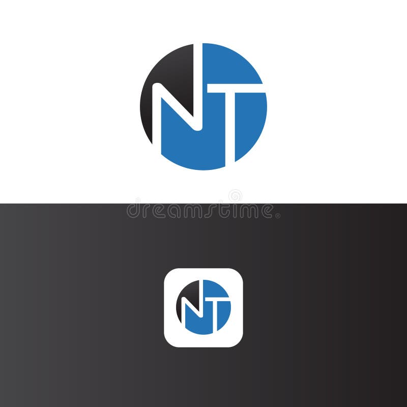 NT Letter Logo Design Template Vector Stock Vector - Illustration of ...