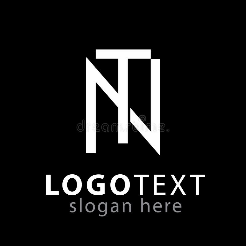 NT Letter Logo stock vector. Illustration of overlapping - 159015222