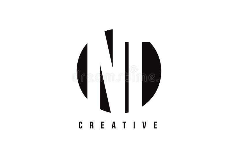 NT N T White Letter Logo Design with Circle Background. Stock Vector ...