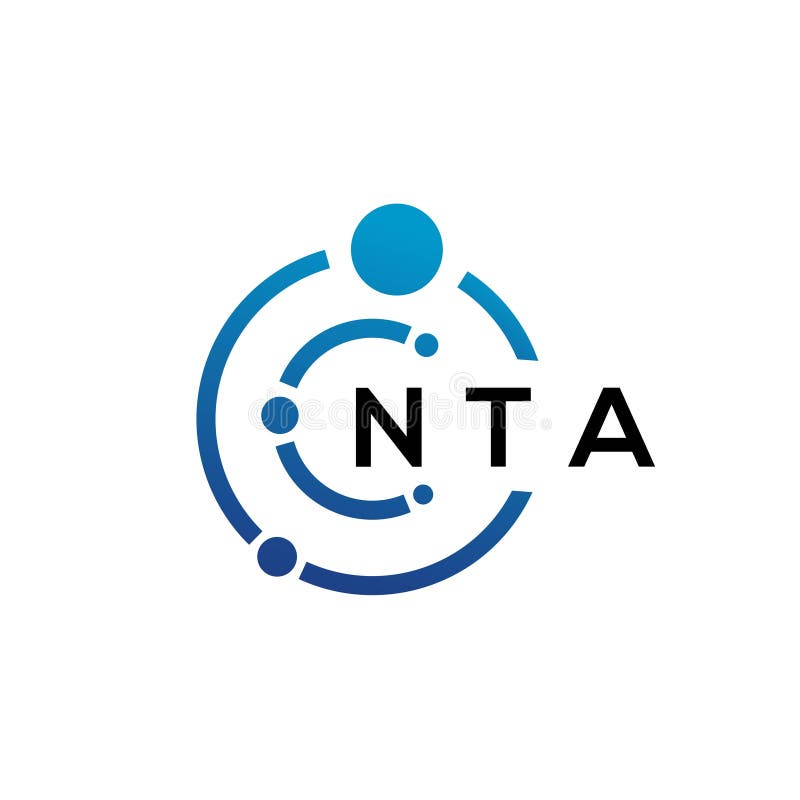 NTA Letter Technology Logo Design on White Background. NTA Creative ...