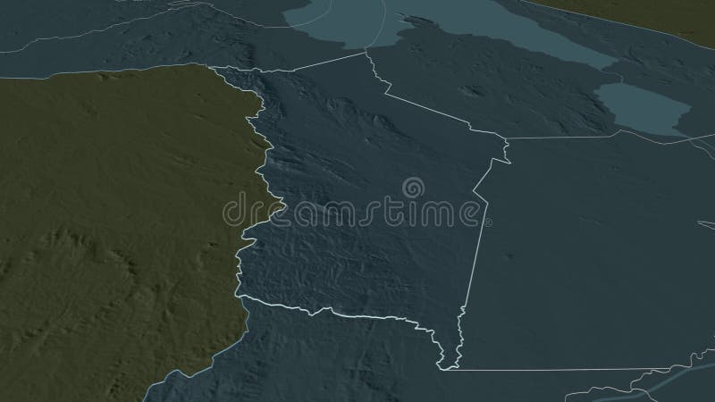 Ntcheu, Malawi - Outlined. Administrative Stock Illustration ...