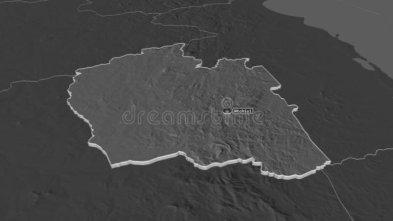 Ntchisi, Malawi - Extruded with Capital. Bilevel Stock Illustration ...