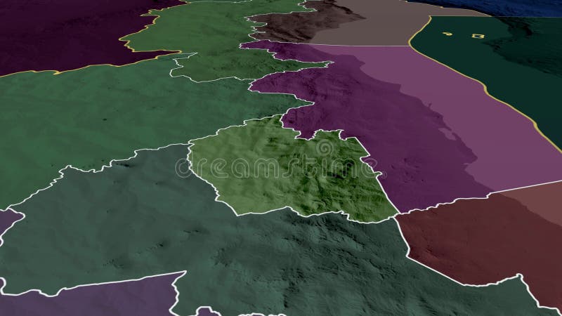 Ntchisi, Malawi - Highlighted with Capital. Physical Stock Illustration ...
