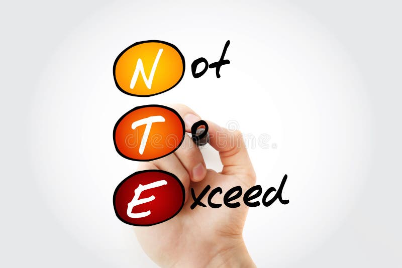 Business Acronym Nte Not To Exceed Stock Photos - Free & Royalty-Free ...