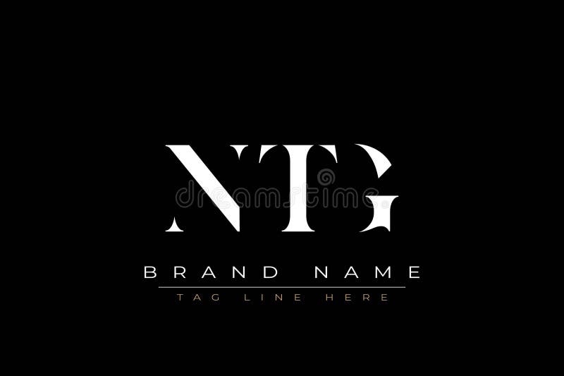 NTG Abstract Letter Logo Design Stock Vector - Illustration of brand ...
