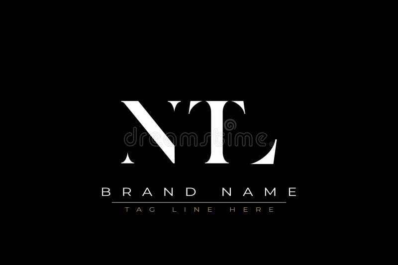 NTL Abstract Letter Logo Design Stock Vector - Illustration of line ...